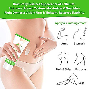 Hot Cream 2 Pack, Cellulite Slimming & Firming Cream, Body Fat Burning Massage Gel for Shaping Waist, Abdomen and Buttocks