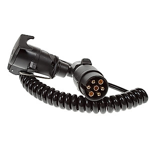 Maypole MP5885 12N Curly Extension Lead, Black