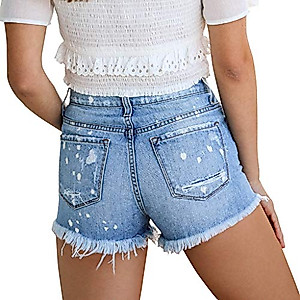 Fashion Slim Shorts ,THENLIAN Women Ladies Tassels Jeans Skinny Zipper Hot Pants Shorts Denim (L, Blue)