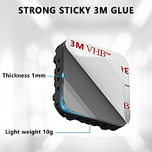 4 Pack Airtag Holder Case with 3M Adhesive Sticker, Compatible with Apple Airtag Air Tags Protection Stick Cover for Bike Car Laptop Wallet TV Remote Drone Camera Luggage Hidden (Black)