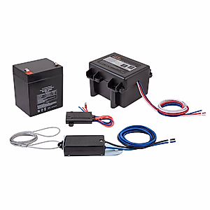 CURT 52040 Soft-Trac 1 Trailer Breakaway Switch Kit System with Battery and Charger , black