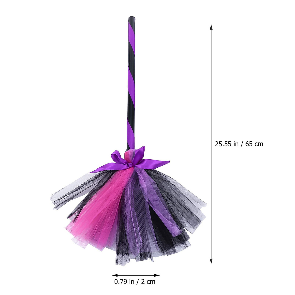 FOMIYES Halloween Witch Broom, Plastic Halloween Broom Toy, Witches Cosplay Broomstick Prop for Halloween Party Costume Accessories