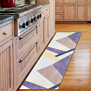 Mafomil Kitchen Mats Cushioned Anti Fatigue Non Slip Waterproof 17"x59" Kitchen Rugs Comfort Foam Ergonomic Heavy Duty Rug for Kitchen Home Office Floor Multi Color