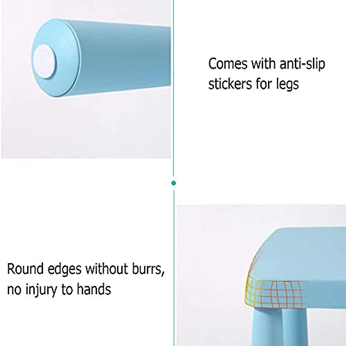 Walnut Childrens Kids Plastic Table and Chair Set Learning Studying Desk for Home Kindergarten Kids Table and Chair (Color : D)