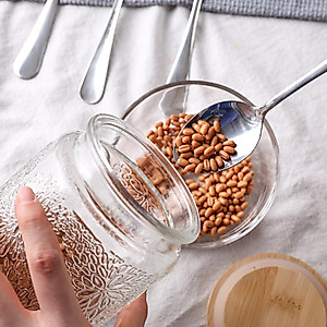 LOVEINUSA 12PCS Teaspoons Stainless Steel, 6.7 Inches Spoons Silverware Set for Kitchen Home Restaurant