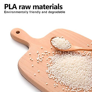 1.75mm PLA Print Filament, 3D Printer Filament Good Adhesion High Accuracy Smokeless Low Shrinkage Strong Toughness 1kg Spool for Industrial Devices(Transparent)