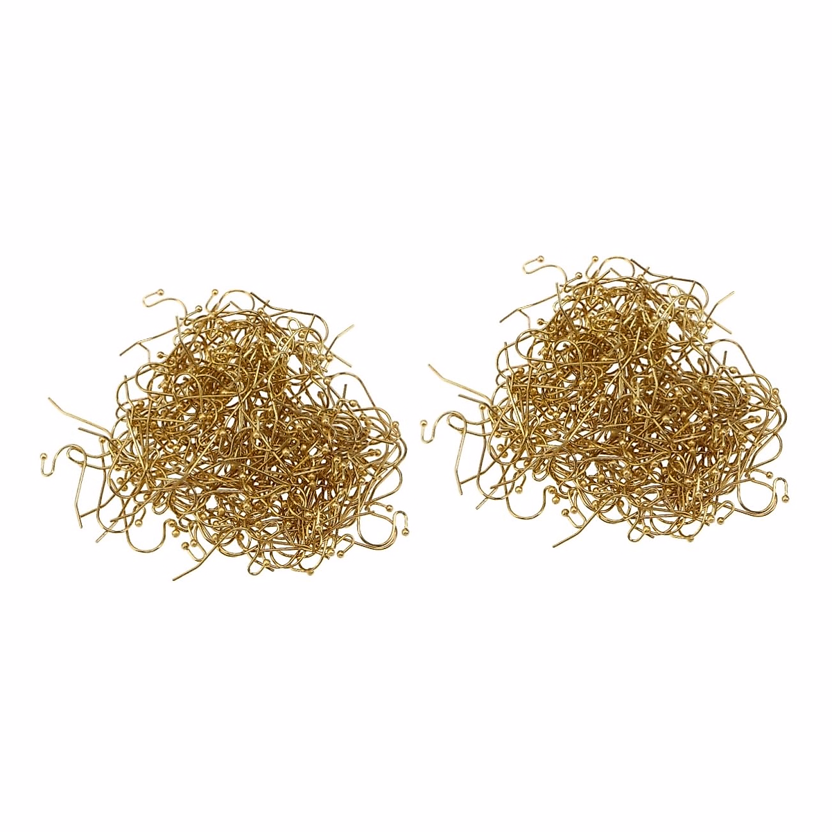 VILLCASE 400 pcs DIY Earrings Hook end Ear Wires Earring Hooks Fish Hook Earrings Earring Jewelry Findings Hook Earring Wires Hanging Hook Tool Hooks an Fittings peg Hooks Head