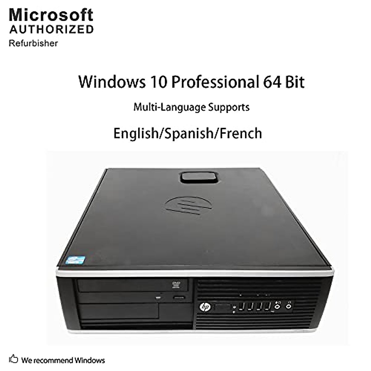 HP Elite 8300 SFF Small Form Factor Business Desktop Computer, Intel Quad-Core i7-3770 up to 3.9Ghz CPU, 8GB RAM, 256GB SSD, DVD, USB 3.0, Windows 10 Professional (Renewed)