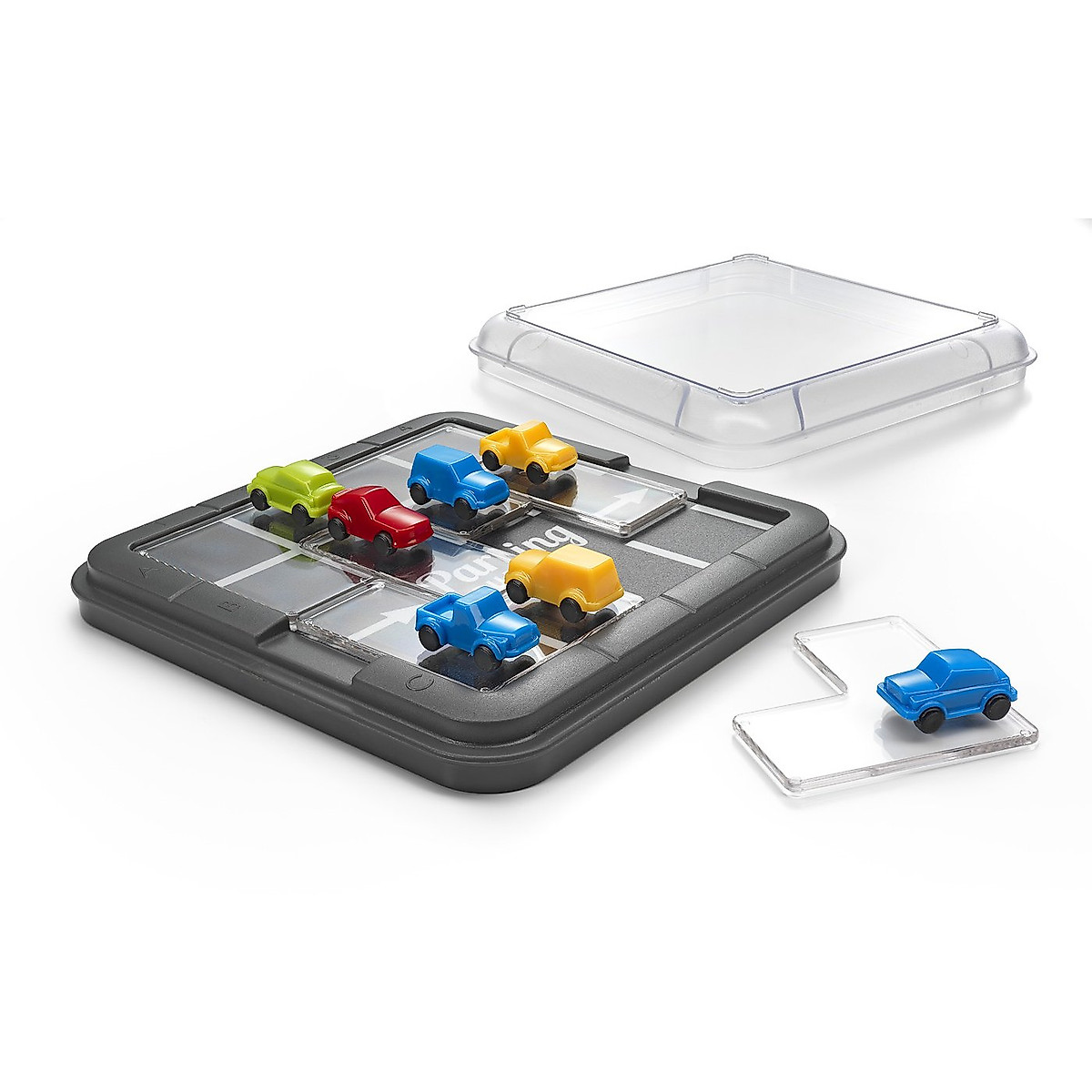 SmartGames Parking Puzzler Cognitive Skill-Building Travel Game with Portable Case featuring 60 Challenges for Ages 7 - Adult