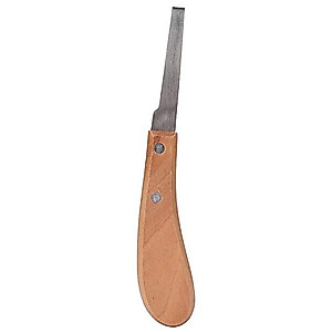 Vensans Straight Blade Shape Carbon Steel Hoof Knife, Trimming Tool for Cattle Horse Use(Right Hand)