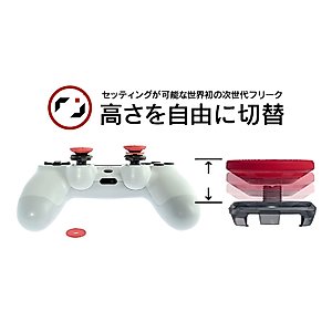 プロフリーク Aka PS4 PS5 対応 世界初無段階高さ調節 6mm-11.5mm 特許取得済み 日本製 Ishin Gaming