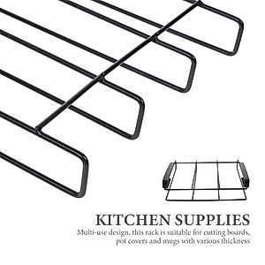 Cabinet Board Organizer Holder Rack : Housoutil Hanging Chopping Board Rack - Kitchen Utensils Brackets for Shelves - Hanger Stand Under Shelf Chopping Board Holder