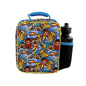 Disney The Lion King Boy's Girl's Soft Insulated School Lunch Box (Blue, One Size)