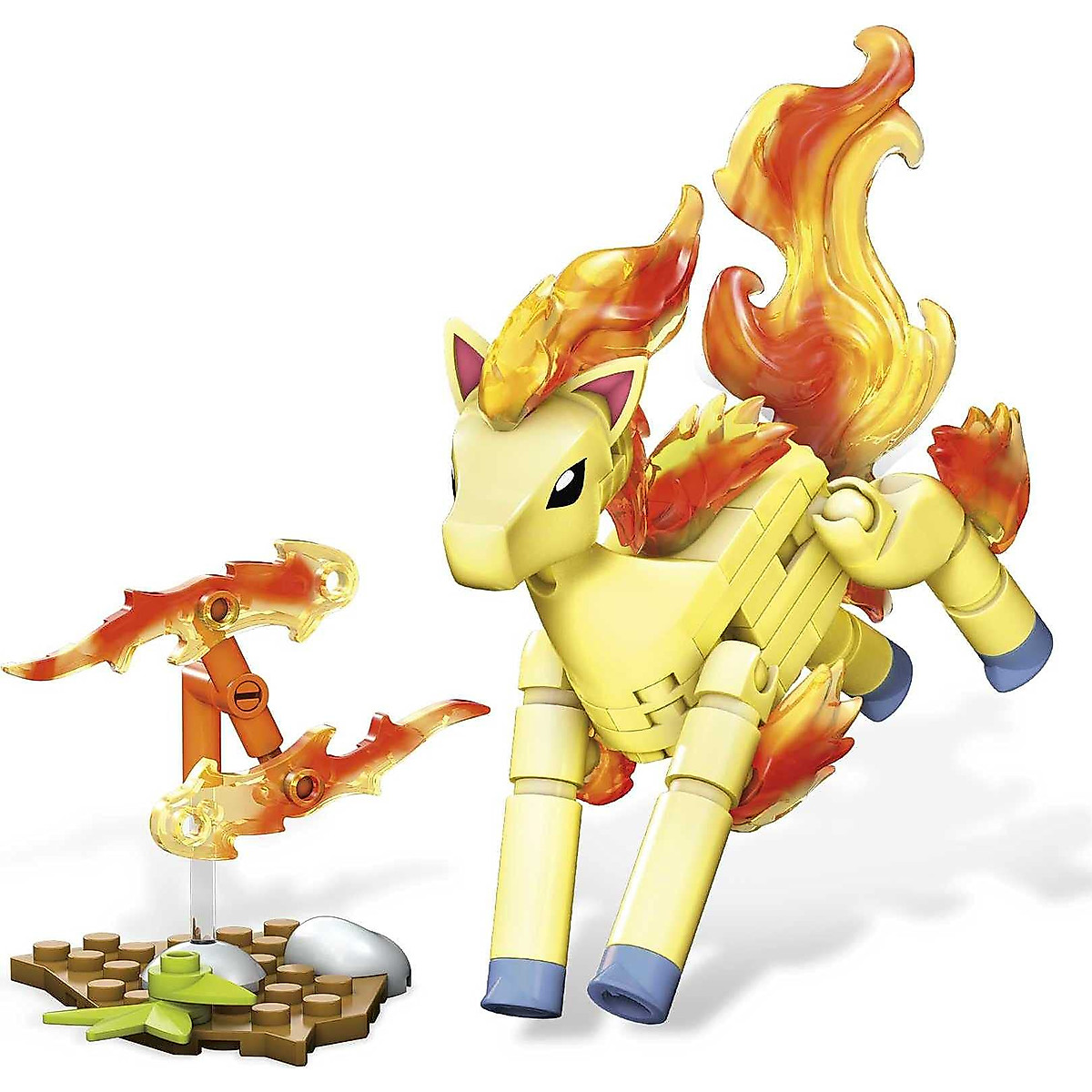 Mega Construx Pokemon Power Pack Ponyta Construction Set with Character Figures, Building Toys for Kids (70 Pieces)
