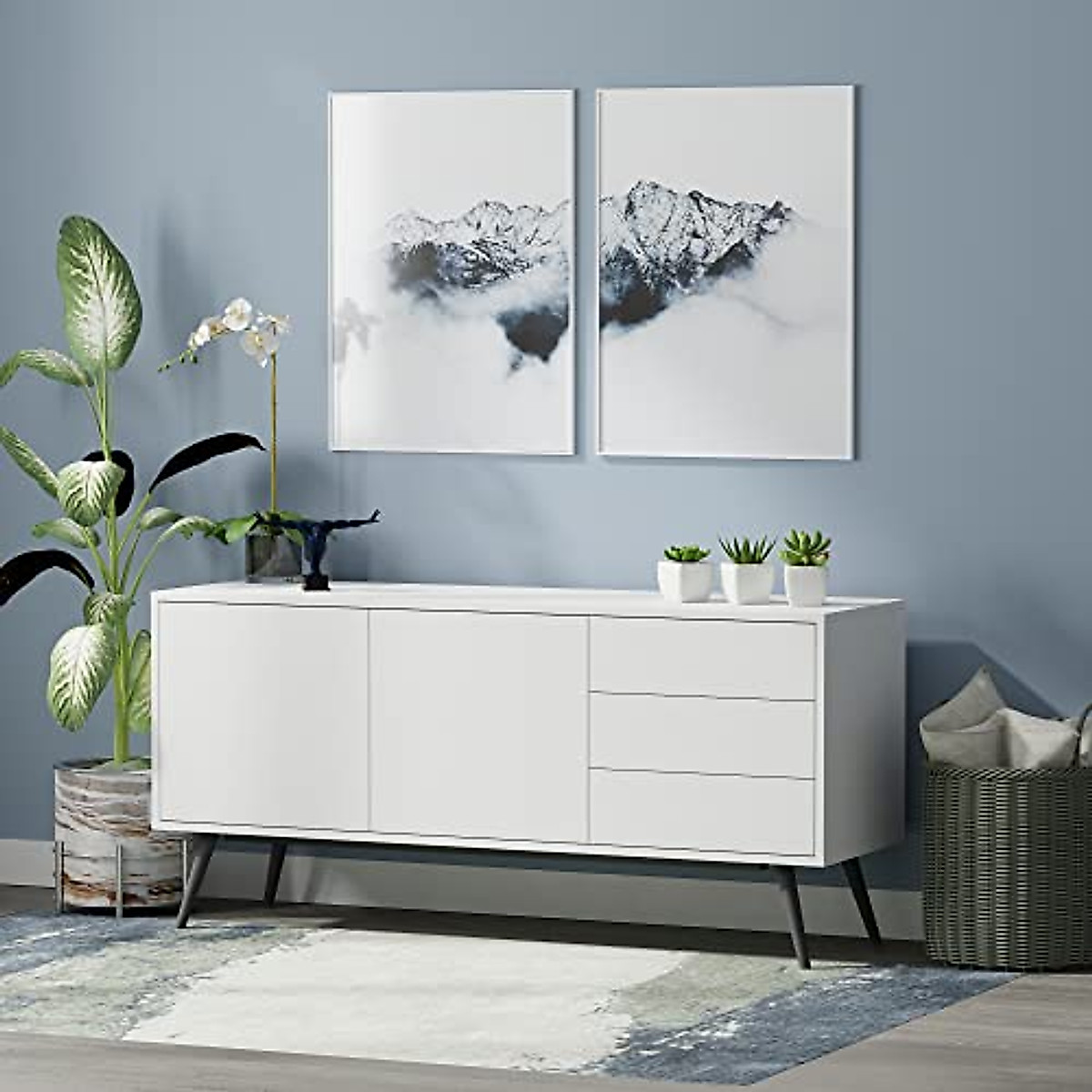 Glenwillow Home Atlas 59" Mid-Century Modern Buffet/Sideboard/TV Console