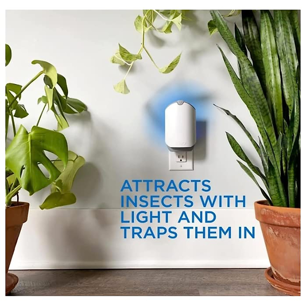 MELTINK ZEVO Indoor Flying Insect Trap for Fruit Flies, Gnats, and House Flies (1 Plug-in Base + 3 Refill Cartridge)