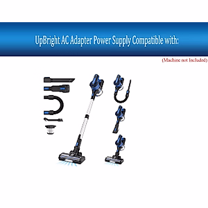 UpBright 35V AC/DC Adapter Compatible with Poweart V80 V80BL V80R V870 V870BL N700 29.6V Li-ion Battery 350W Lightweight Cordless Stick Vacuum Cleaner 35VDC 0.5A 500mA Power Supply Cord Charger PSU