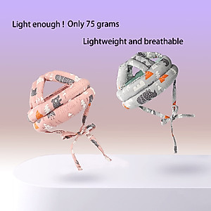 Cute Baby Safety Helmet Toddler Head Protection Adjustable Baby Bumper Hat Head Cushion Helmet Bumper Bonnet