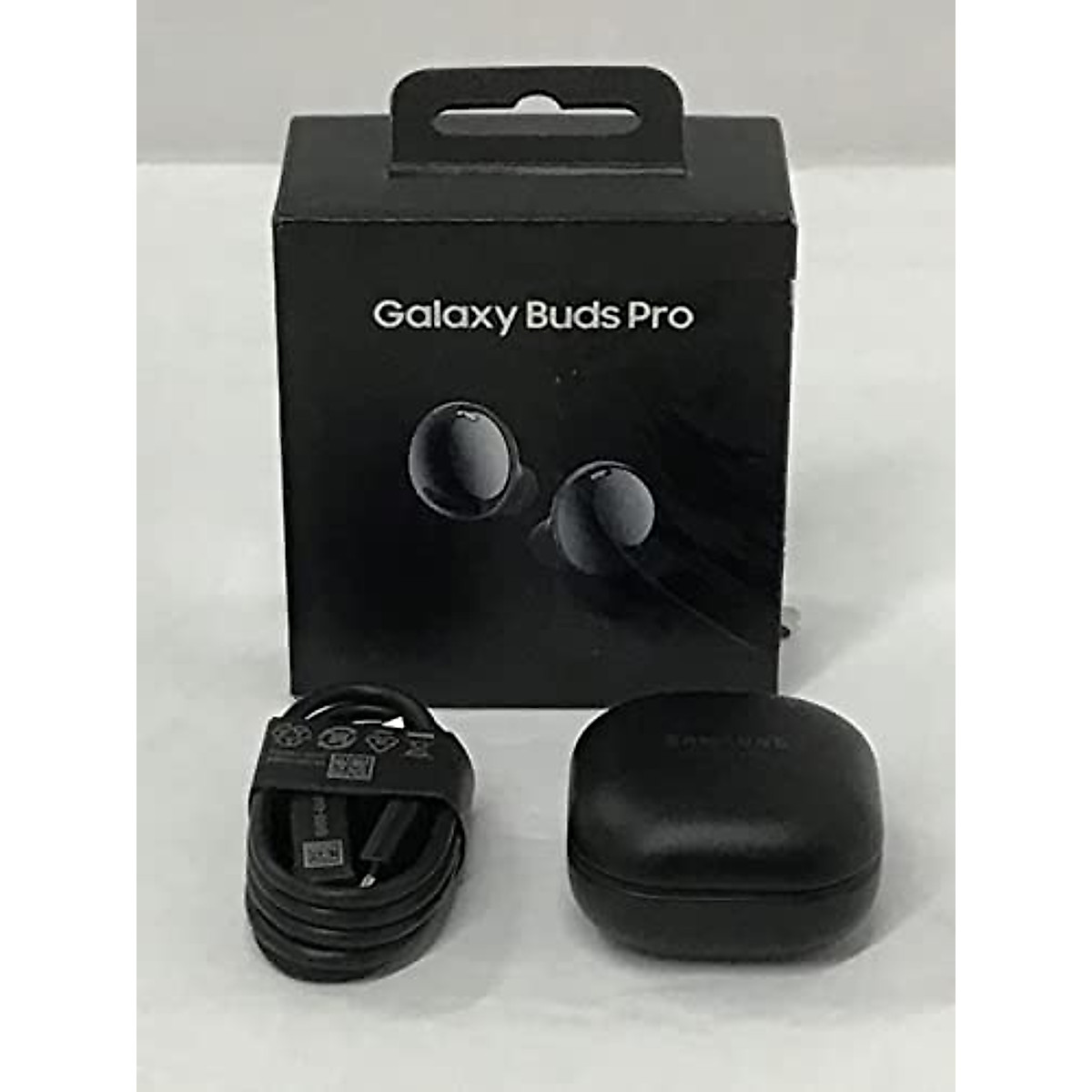 SAMSUNG Galaxy Buds Pro, Bluetooth Earbuds, True Wireless, Noise Cancelling, Charging Case, Quality Sound, Water Resistant, Phantom Black (US Version) (Renewed)