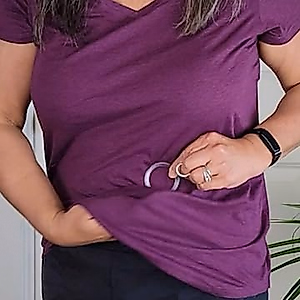 Tailor Ring - Invisible Clothing Accessory to Cinch Shirt, Dress, Skirt, Scarf for a custom tailored fit. Set includes 8 rings-4 sizes. Replaces Cinch Clips, Dress Clips,Crop Tuck