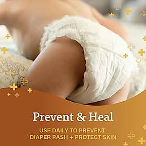 A+D Original Diaper Rash Ointment Prevents & Treats Diaper Rash, Moisturizing Skin Protectant with Vitamins A & D, Healing Skin Ointment for Dry and Cracked Skin 4oz