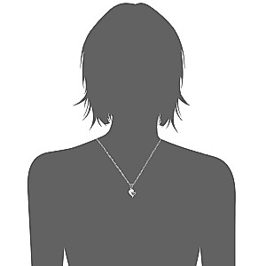 Cupimatch 2-Piece Stainless Steel Couple Necklace Rhinestone I Love You Heart Puzzle Matching Pendant with Chain