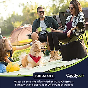 Caddycan - Portable Trash Can for Boating | Tough and Durable Storage Bag for Use with Kayaking, Camping, Hiking, Beach, Fishing | Collapsible, Multi-Purpose, Standard Size, Marine Blue