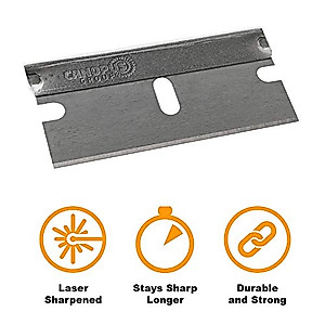 CANOPUS Single Edge Industrial Razor Blades (Razor 100) (Razor 100)