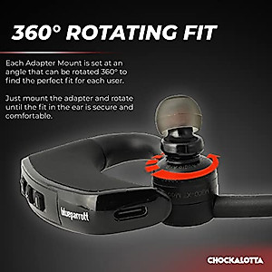 CHOCKALOTTA in-Ear Tip Adapter Compatible with Blue Parrot M300-XT/Jabra Perform 45 / Jabra Talk 65 Headsets (Includes 3-Pcs S/M/L Silicone Ear Tips)