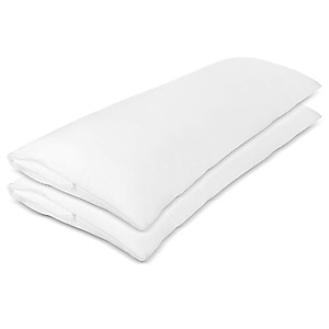 CirclesHome Body Pillow Protectors (20 X 55) - 100% Zippered Cotton Body Pillow Covers - Extra Long Zippered Pillowcase - Protects Pillows from Dirt, Dust and Debris (Body- Set of 2 - 20x55)