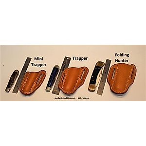 Brown Folding Hunter Leather Knife Sheath
