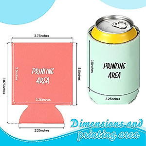 80 Pcs Blank Beer Can Coolers Collapsible Foam Soda Cover Coolies Blank Can Cooler Sleeves Soft Foam Can Sleeve Cooler Reusable Drink Cooler Sleeve for Water Bottle Bee Weddings Bachelorette Parties
