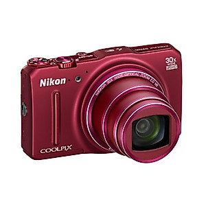 Nikon COOLPIX S9700 16.0 MP Wi-Fi Digital Camera with 30x Zoom NIKKOR Lens, GPS, and Full HD 1080p Video (Red)