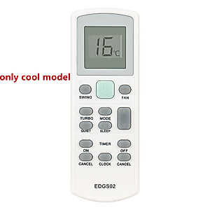 EDGS02 PERFASCIN Replace Infrared Remote Control Fit for Daikin Air Conditioner APGS02 RS25JEV1K FTXN25L FTXN35L FTXN50L FTXN60L FTXN35M FTXN50M (Cooling Only)