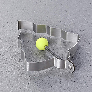 DOITOOL 2 Pcs Stainless Steel Omelette Egg Frying Mold Fried Egg Shaper Pancake Mould DIY Kitchen Cooking Tools (Christmas Tree) Christmas Supplies