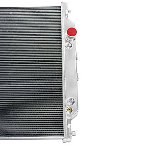 ALLOYWORKS 3 Row All Aluminum Radiator For 2003-2007 Ford F250 F350 Super Duty / 2003-2005 Ford Excursion 6.0L Turbo Diesel Powerstroke Engine