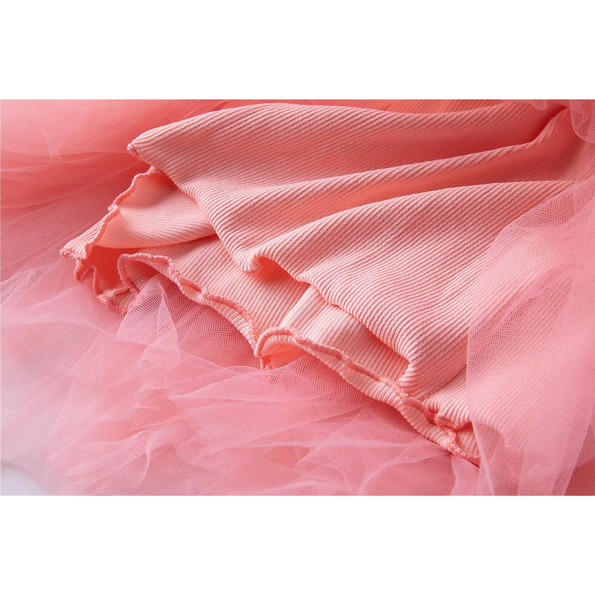 Niyage Baby Girls Spaghetti Strap Dress Princess Toddler Sleeveless Soft Tulle Tutu Sundress Pink 130