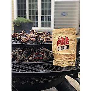 GTS Fire Starter for Charcoal and Firewood, Super Fast Lighting, Perfect for BBQ, Campfire and Fireplace, All Natural, Long 8-10min Burn, Waterproof and Sealed Pack, 25 pcs