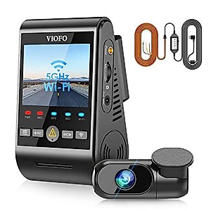 【Bundle: VIOFO A229 Duo + Hardwire Cable】 Dash Cam Front and Rear VIOFO 2K + 2K 5GHz Wi-Fi GPS Dual Dash Camera for Cars, 2.4” LCD, Buffered Parking Modes, Voice Notification, WDR, Emergency Lock