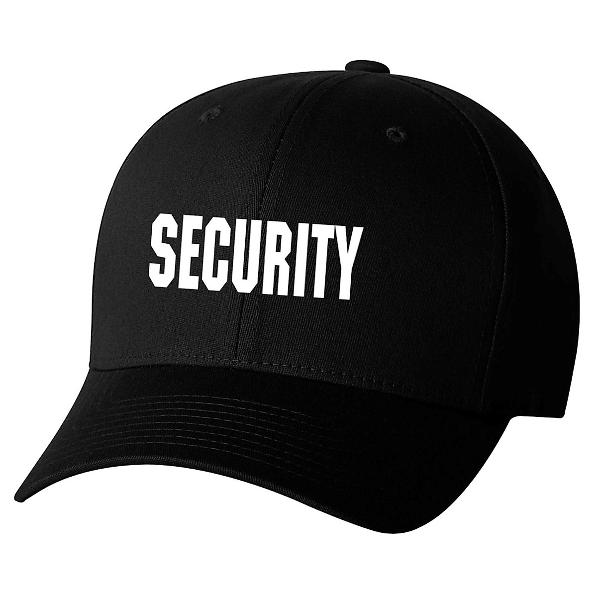 Flexfit Security Front & Back Black Cap (L/XL)