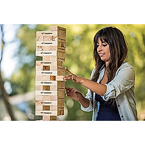 Triumph Sports Triumph Large Tumble Tower - Includes 54 Wood Tumble Blocks and Carry Case