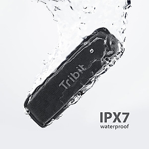 Tribit IPX7 Waterproof Bluetooth Speaker Ultra-Portable 12W Loud HD Sound Bluetooth 5.0 TWS Pairing, 10H Playtime, USB-C Charging, 100ft Range Perfect for Shower Pool Beach Travel, XSound Surf
