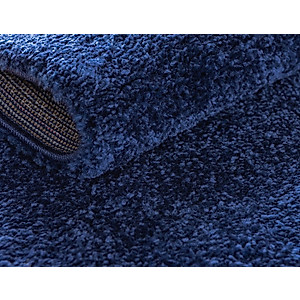 Unique Loom Solo Collection Area Rug - Calabasas (7' 1" x 10' Rectangle, Navy Blue)