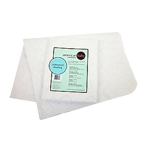 American Baby Company Waterproof Flat Reusable Multi-use Pad Protector, Quilt-Like Multi-use Protective Mattress Pad Cover for Babies, Adults and Pets, White, 27" x 36"