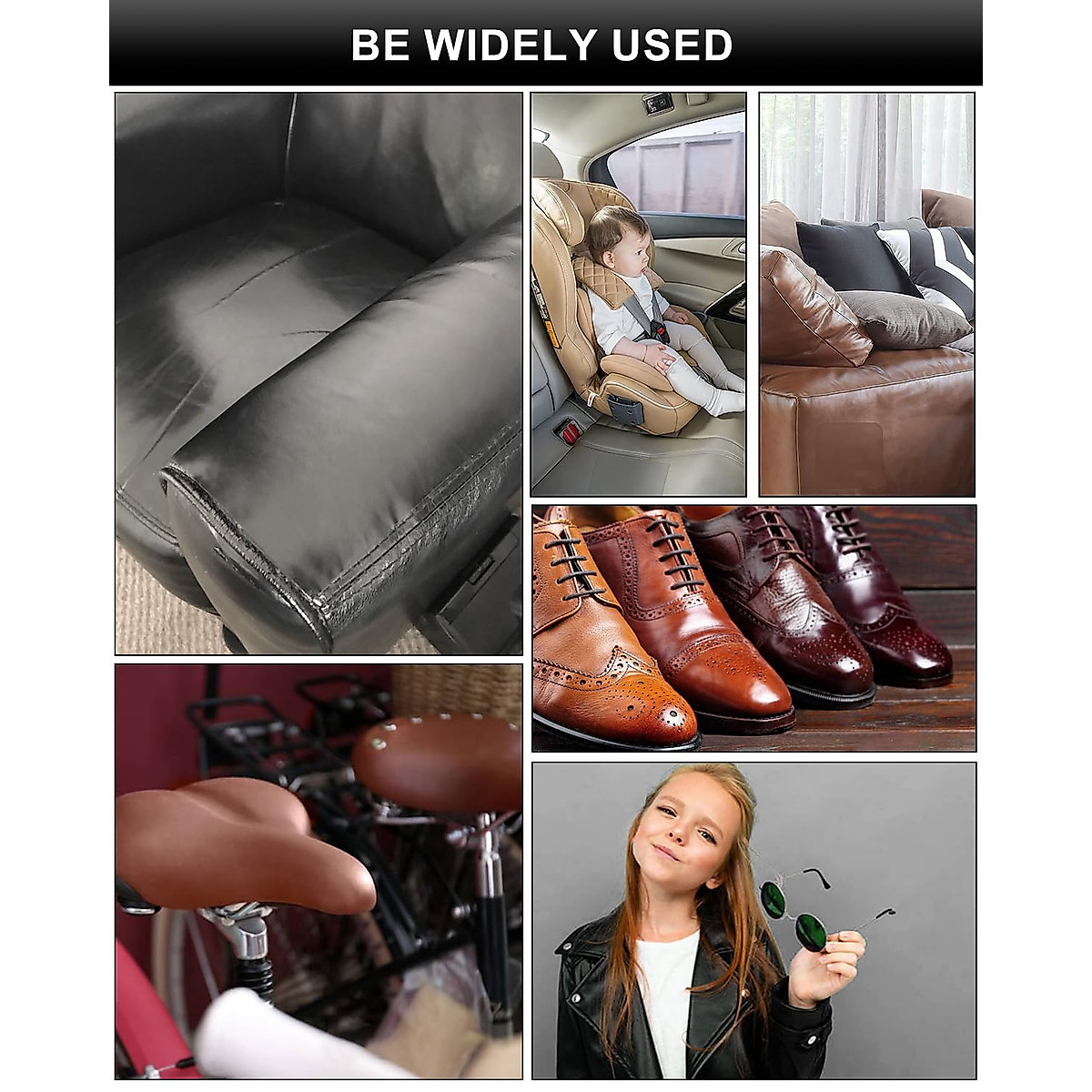 Numola Leather Repair Patch 4×60 inch Strong Adhesive Repair Tape, Anti Scratch Stick On Patch for Couch, Sofas, Car Seat, DIY Upholstery, Handbags, Jackets(Dark Brown)