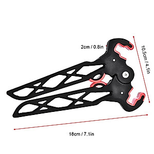 Archery Bow Stand Rack Folding Portable Compound Bow Clamp Kick Stand Holder Leg Rack Bracket Long/Short(Long) Archery Bow Stand for Compound Bow Bow Stand for Compound Bow
