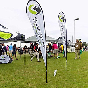 Anley 20-inch Ground Stake - Stainless Steel Spike with Sleeve Bearing - Fits Flutter Banner Flag Poles with a 0.65" Inner Diameter - Feather Flagpole and Flag not Included, Stake Only