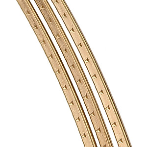 BQLZR Guitar Fret Wire 1.5mm Brass Material, Electric Guitar Bass Guitar Fingerboard Replacement, 8ft Golden Brass Fretwire For Mandolin Banjo Box Guitar