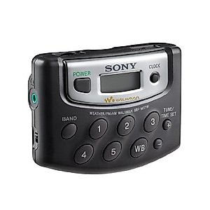 Sony Walkman Digital Tuning Portable Palm Size AM/FM Stereo Radio includes Sony MDR Stereo Headphones (Black)