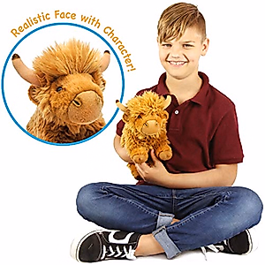 TigerHart Henley The Highland Cow - 11 Inch Stuffed Animal Plush (Classic Edition)